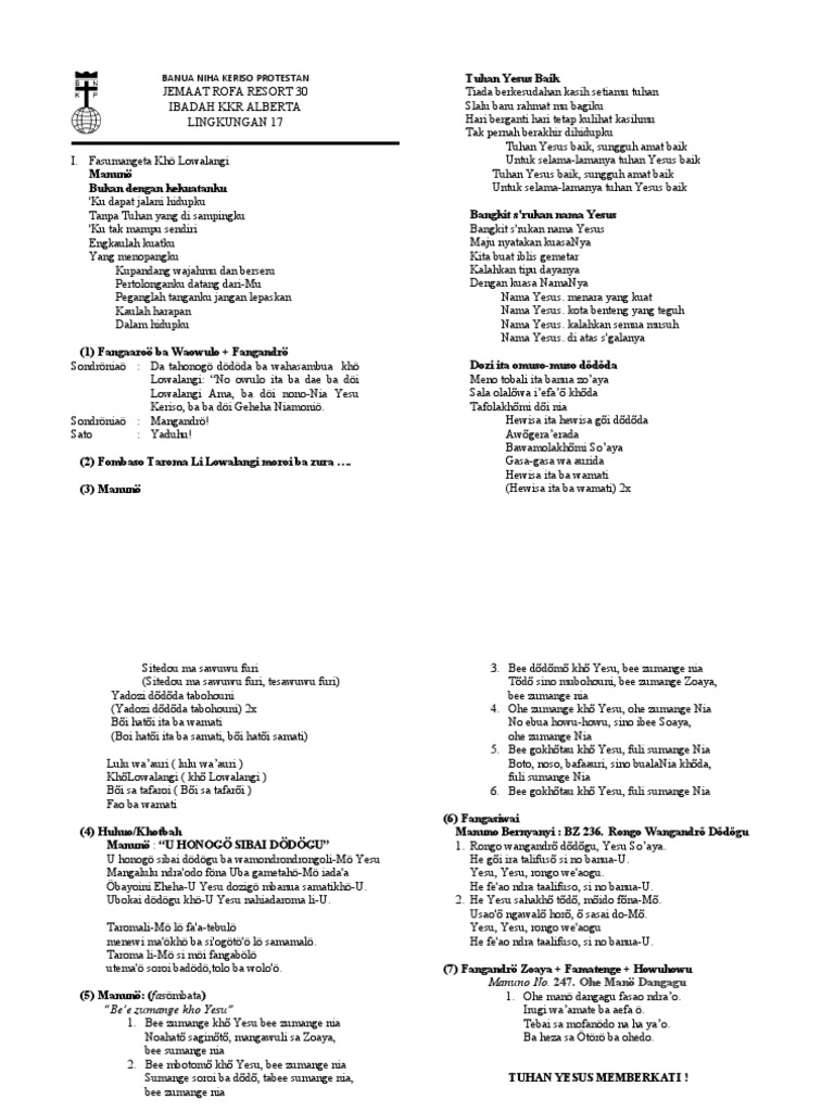 Ibadah KKR Alberta | PDF