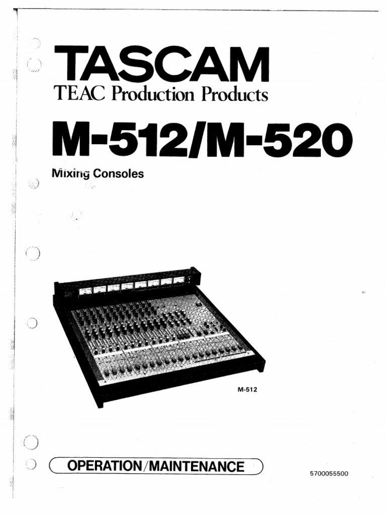 tascam m520 | PDF