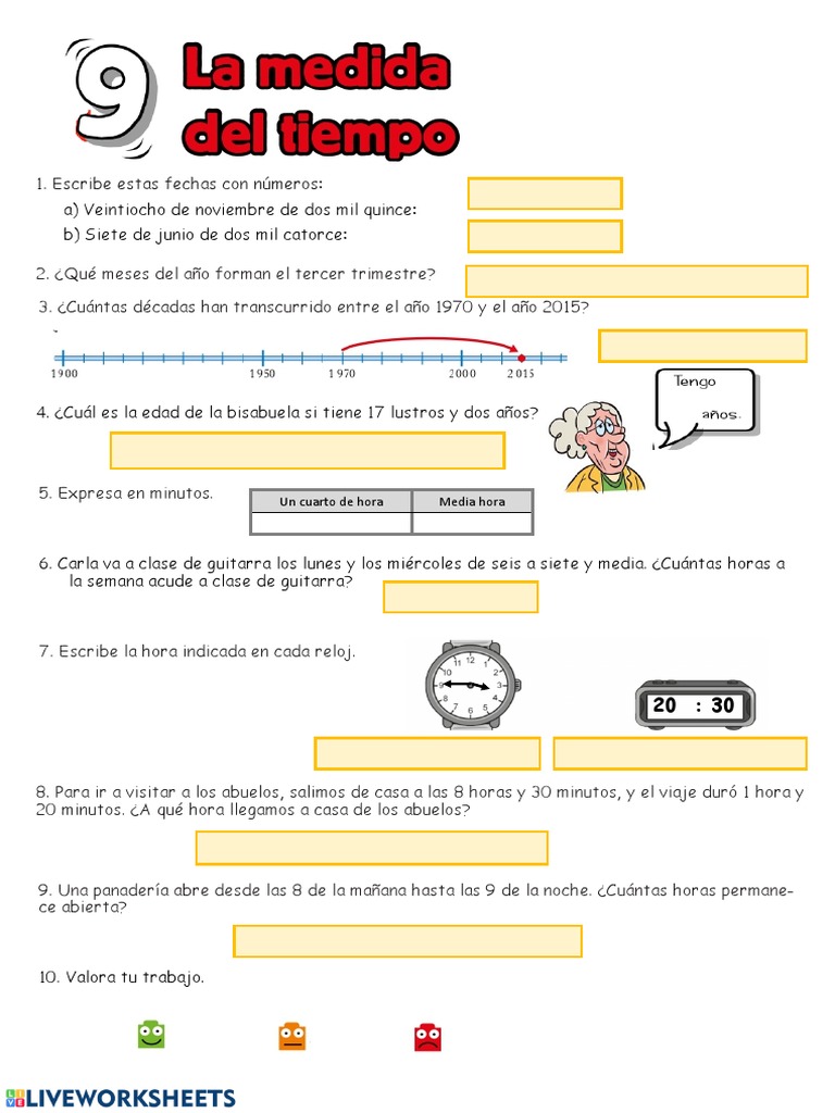 Mediadas Del Tiempo Uni 9 | PDF