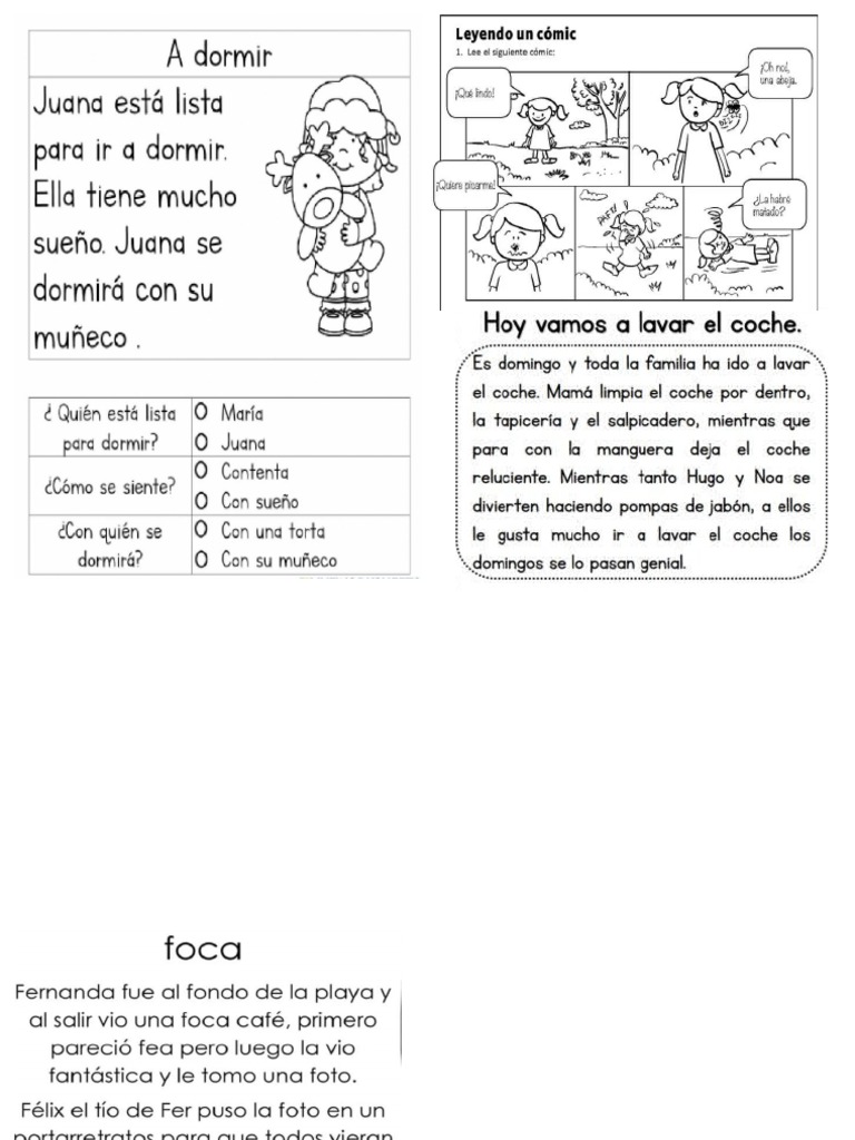 Lectura para Rimer Grado | PDF