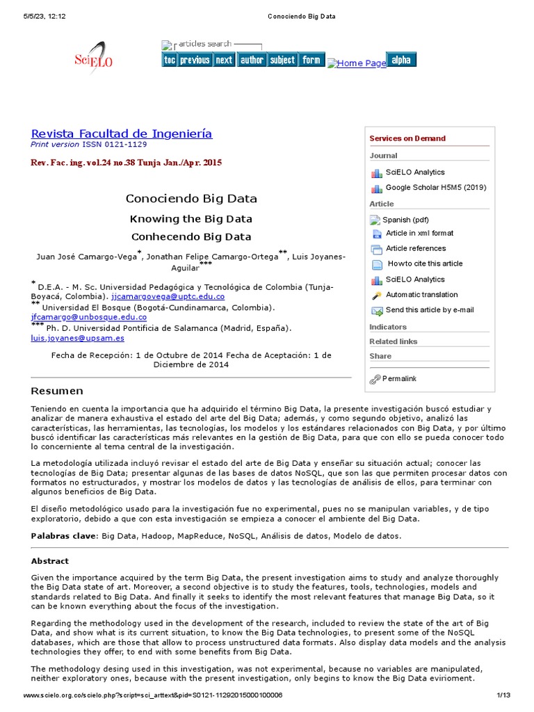 Conociendo Big Data | PDF