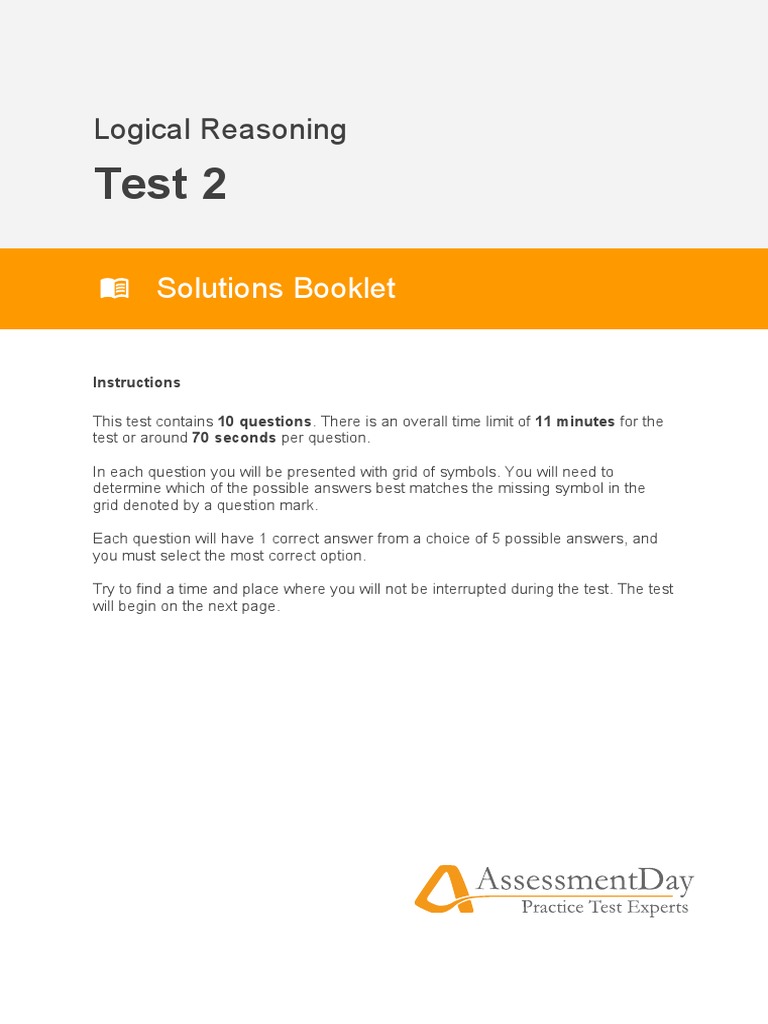 LogicalReasoningTest2 Solutions PDF | PDF