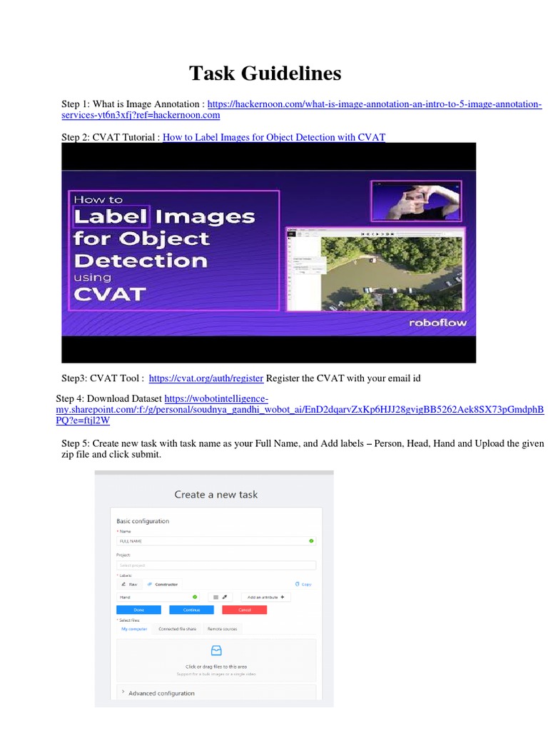 Wobot - Ai - Data Labelling Task | PDF