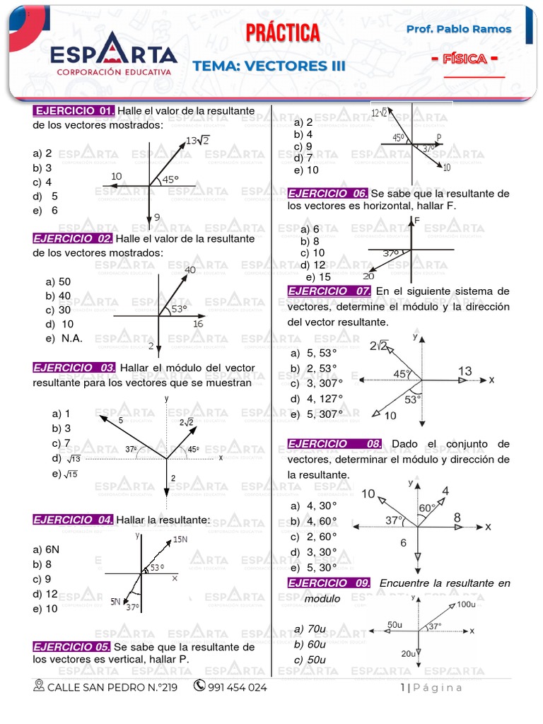 04 - Vectores Descomposicion PDF | PDF