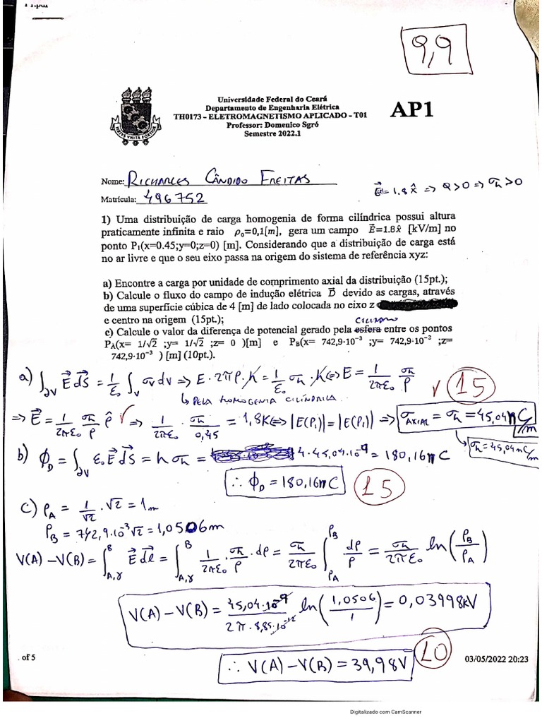 AP1 - Eletromag PDF | PDF