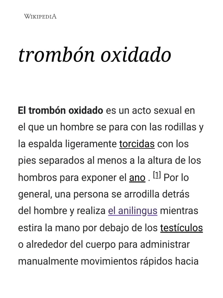 Trombón Oxidado - Wikipedia | PDF