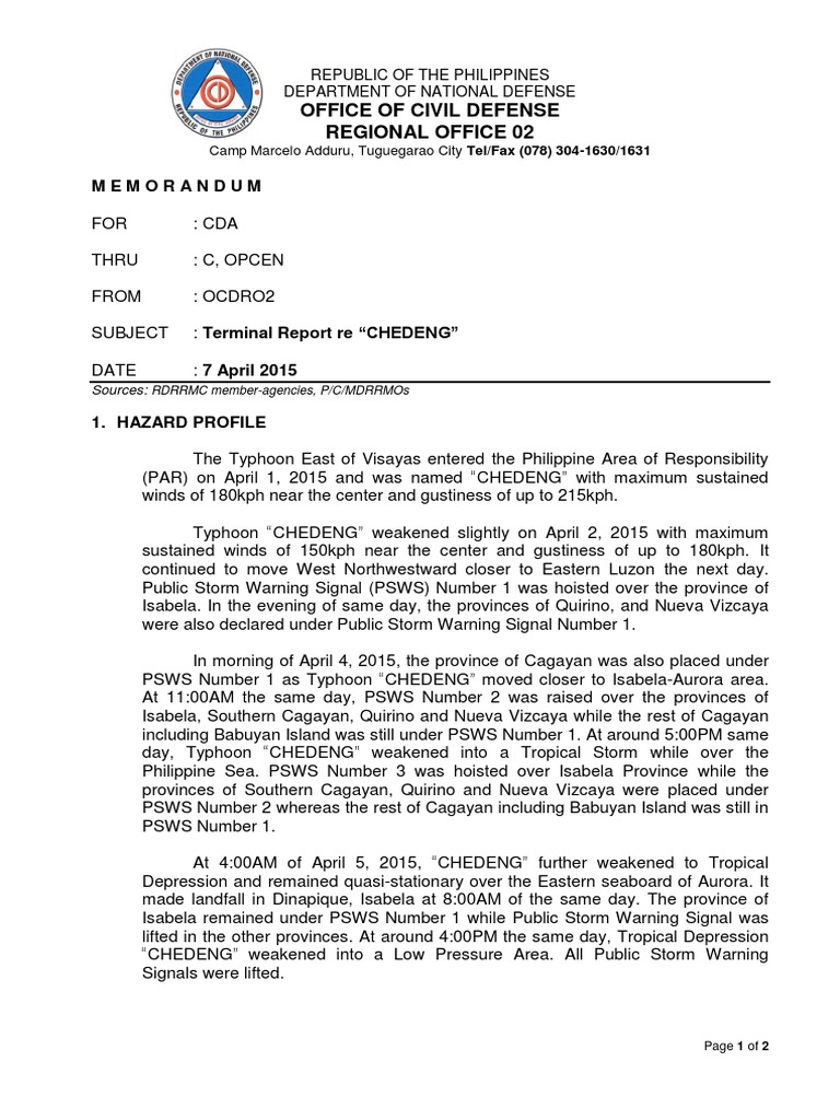 Chedeng-Terminal Report PDF | PDF
