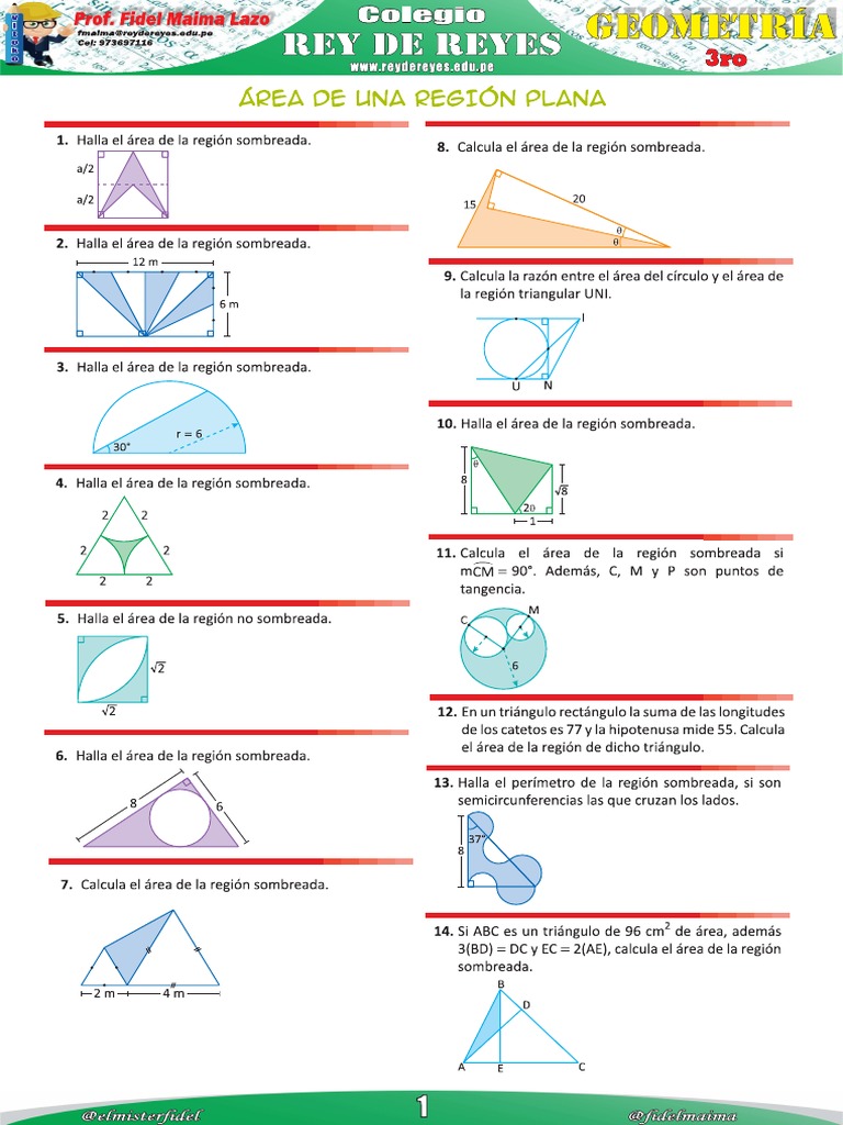 Areas de Regiones Planas PDF | PDF