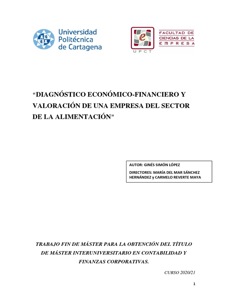 TFM Sim Dia PDF | PDF | Rentabilidad sobre recursos propios | España