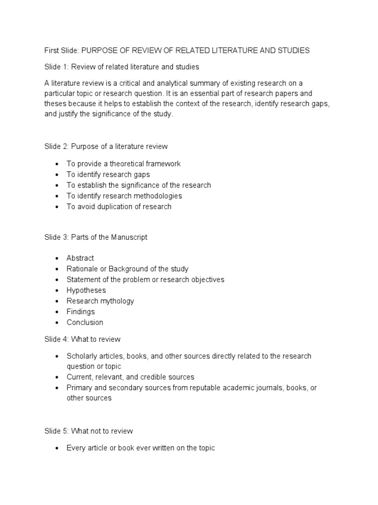 Effective Literature Review Guide | PDF | Literature Review | Citation
