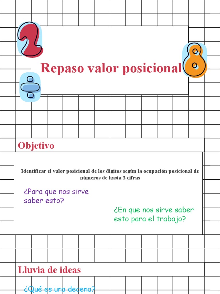 Valor Posicional en Números de 3 Cifras | PDF