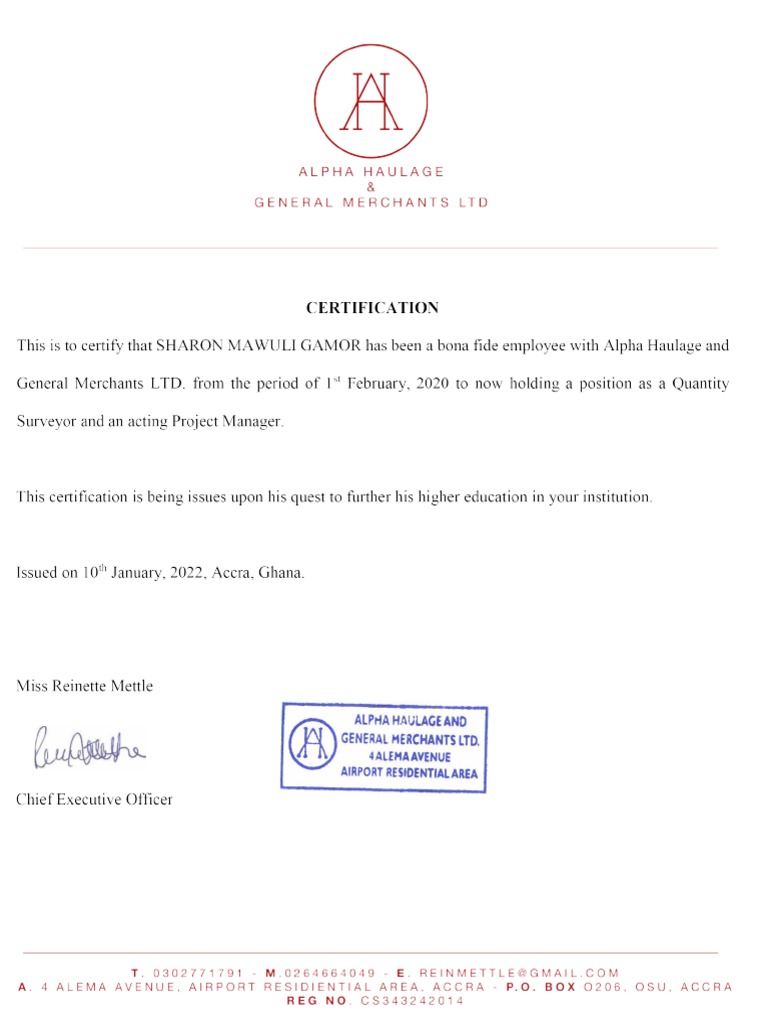 Certification Alpha PDF | PDF