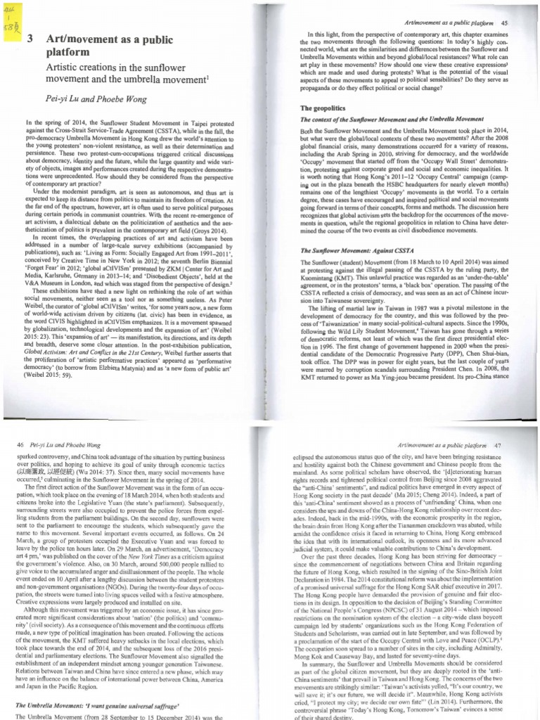 Art Movement As A Public Platform Artist PDF | PDF