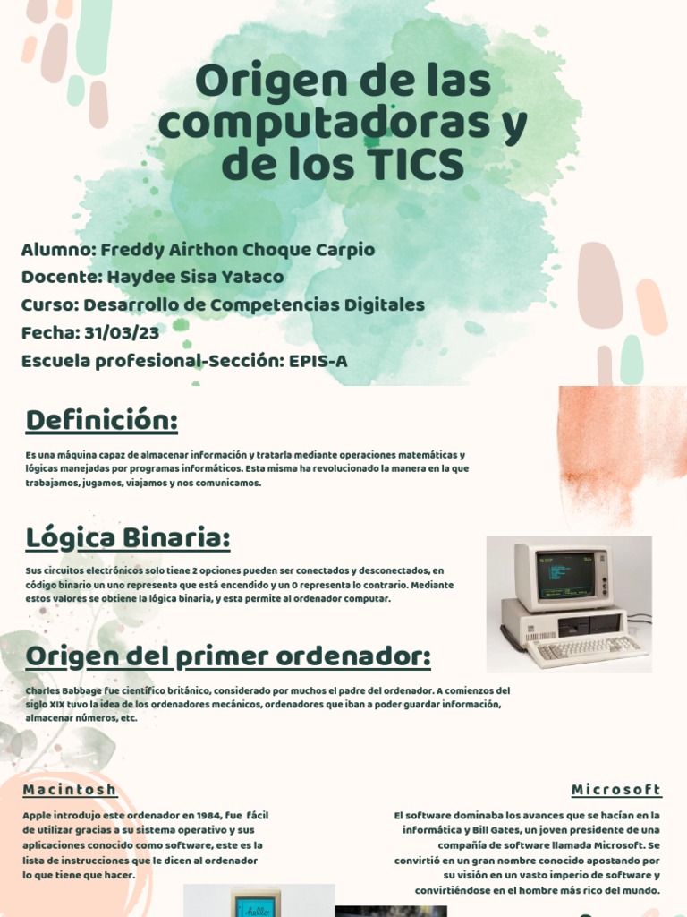 Computación y Los Tics PDF | PDF