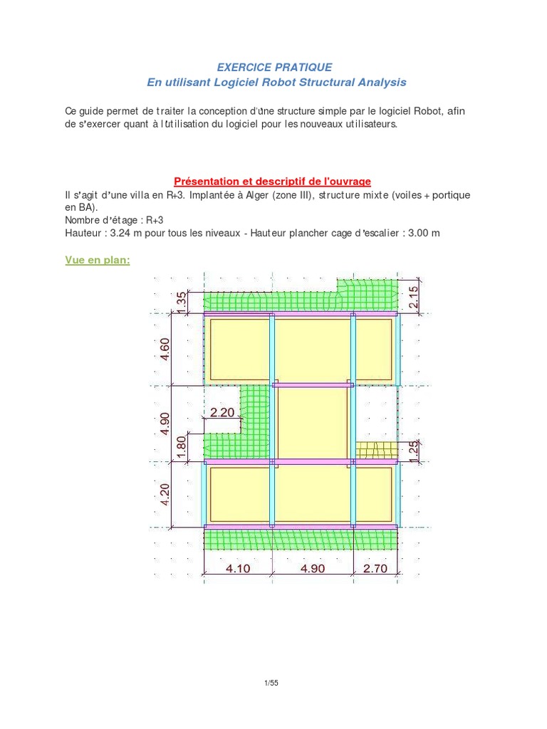 Exemple-calcul-Robot Structural Analysis PDF | PDF