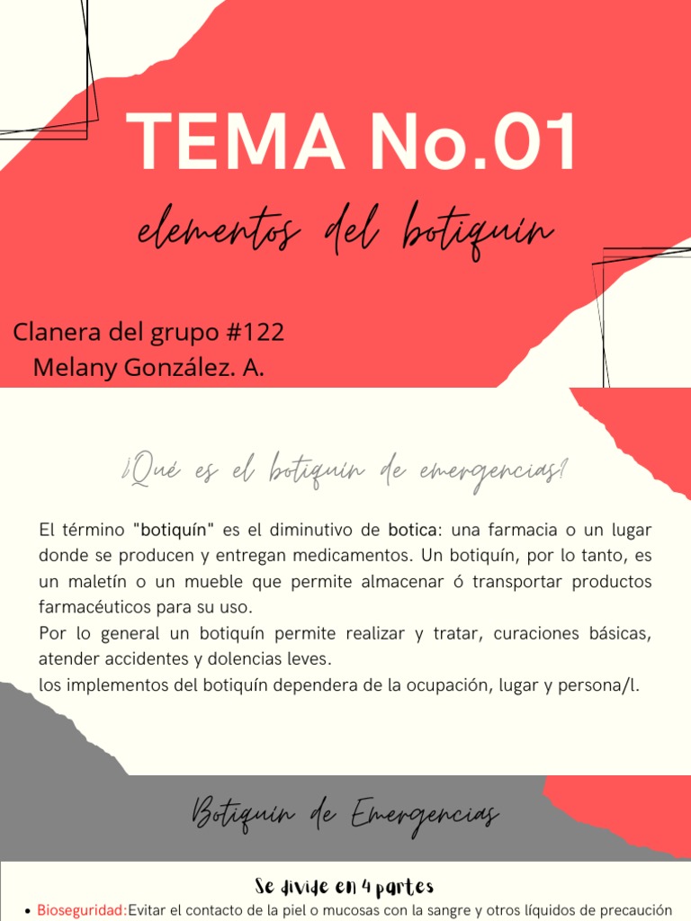 Tema01 Botiquín de Emergencias | PDF