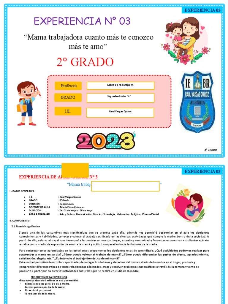 Expe 3 2 Grado Pdf