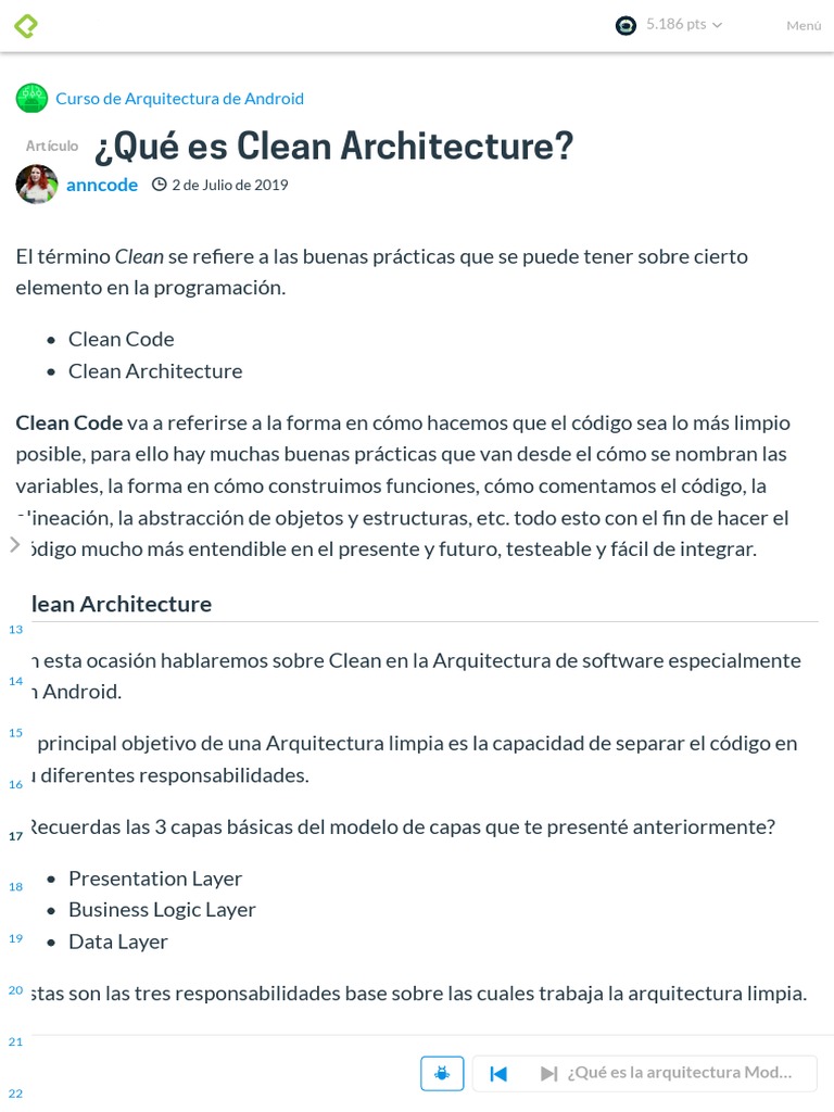 ¿Qué Es Clean Architecture - en Curso de Arquitectura de Android | PDF