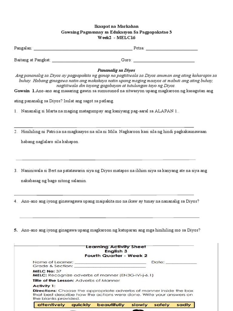 Las Esp3 Week 2 Q4 Pdf