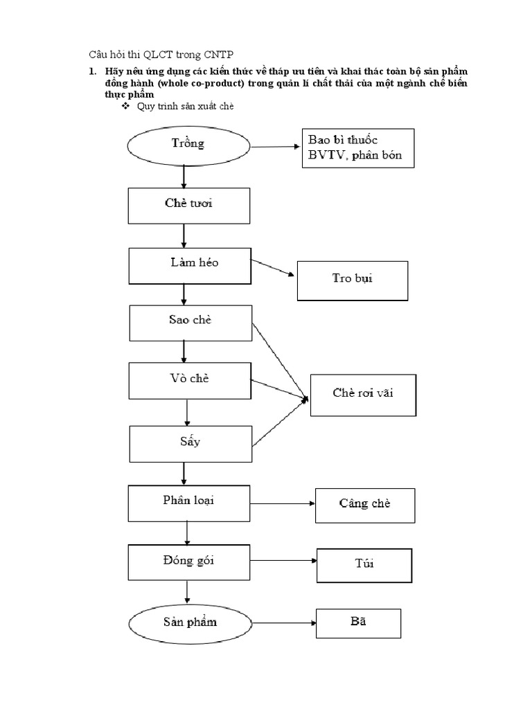 Câu hỏi thi QLCT trong CNTP | PDF