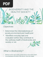 STS-Lesson 10 - Biodiversity and The Healthy Society | PDF | Biodiversity | Ecosystem