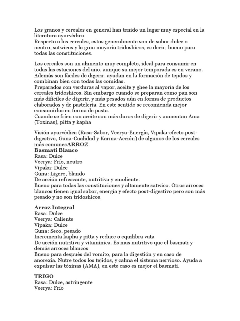 Cereales | PDF