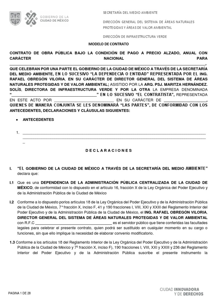 Modelo de Contrato PDF | PDF