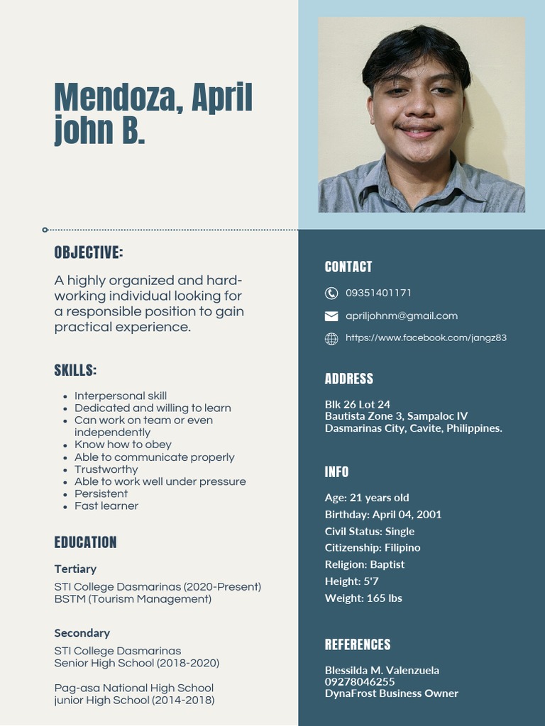 Mendoza Resume-1 PDF | PDF