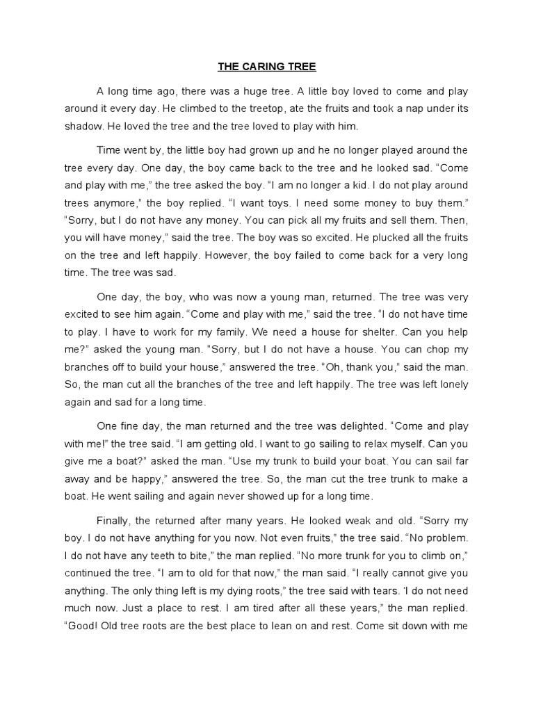 The Caring Tree | PDF