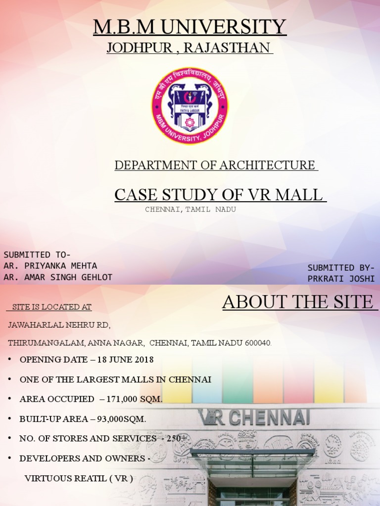 VR Mall Chennai: A Comprehensive Case Study | PDF