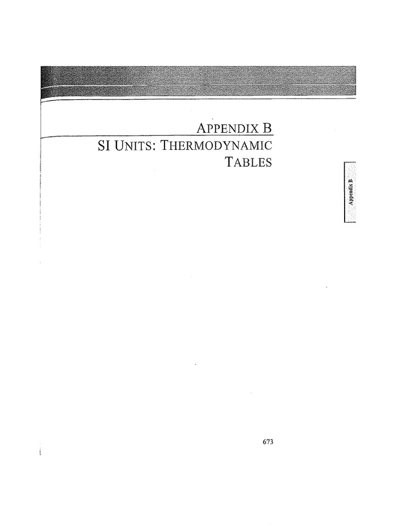 Tabla de Propiedades Termodinámicas S.I (Van Wylen) PDF | PDF