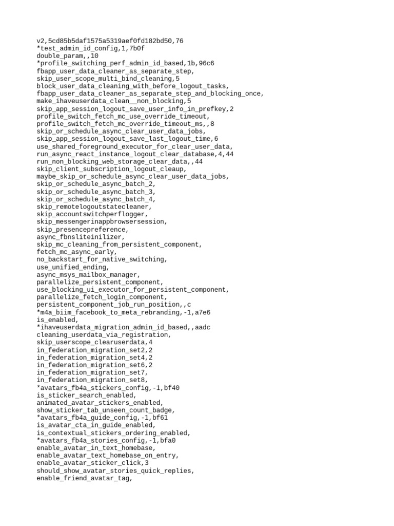 Params Map kMobileConfigAdminId | PDF