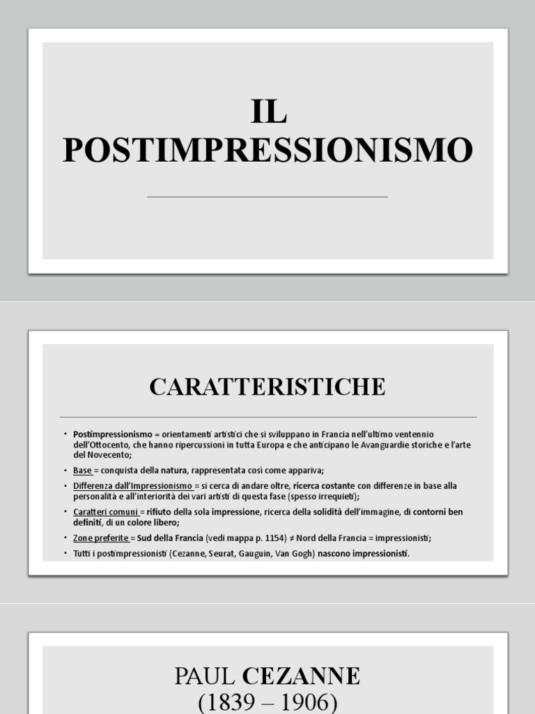 POSTIMPRESSIONISMO | PDF