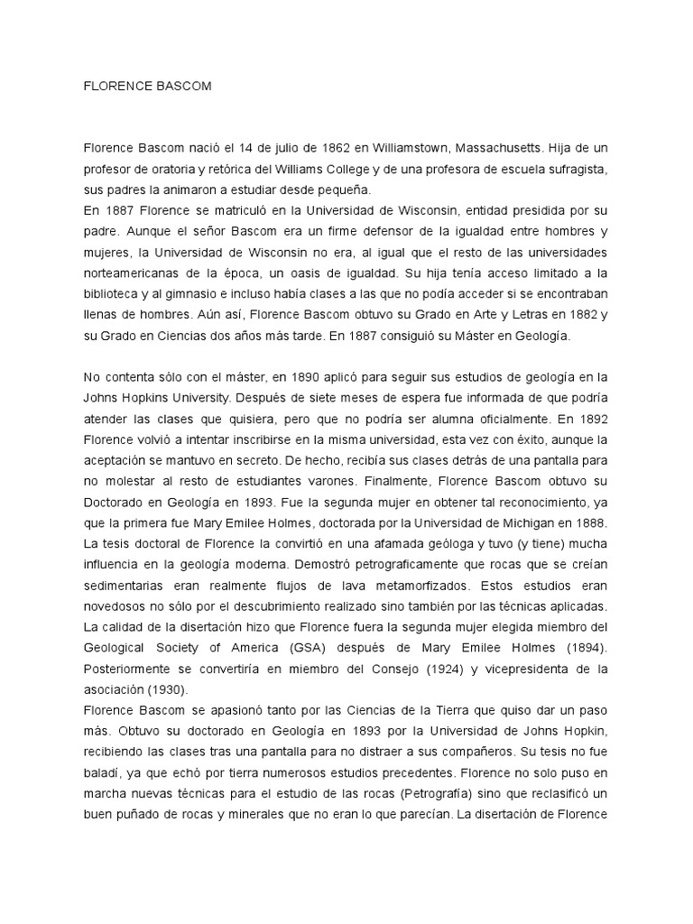 Florence Bascom PDF | PDF
