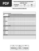 Formato para Registro de Entrega de Muestras Al Laboratorio Clínico | PDF