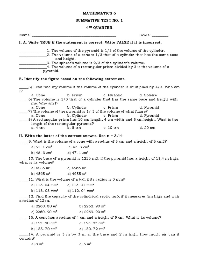 ST1_Q4_MATH 6.docx | PDF