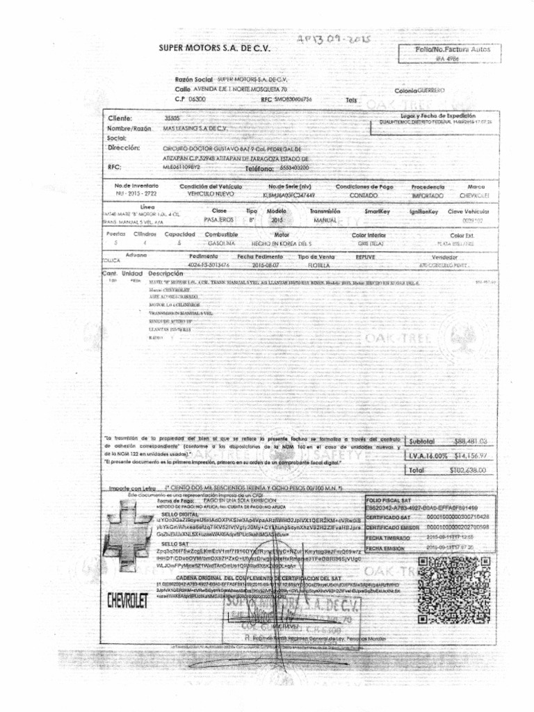 FACTURA MATIS - Repaired PDF | PDF