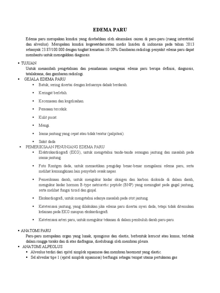 Edema Paru | PDF