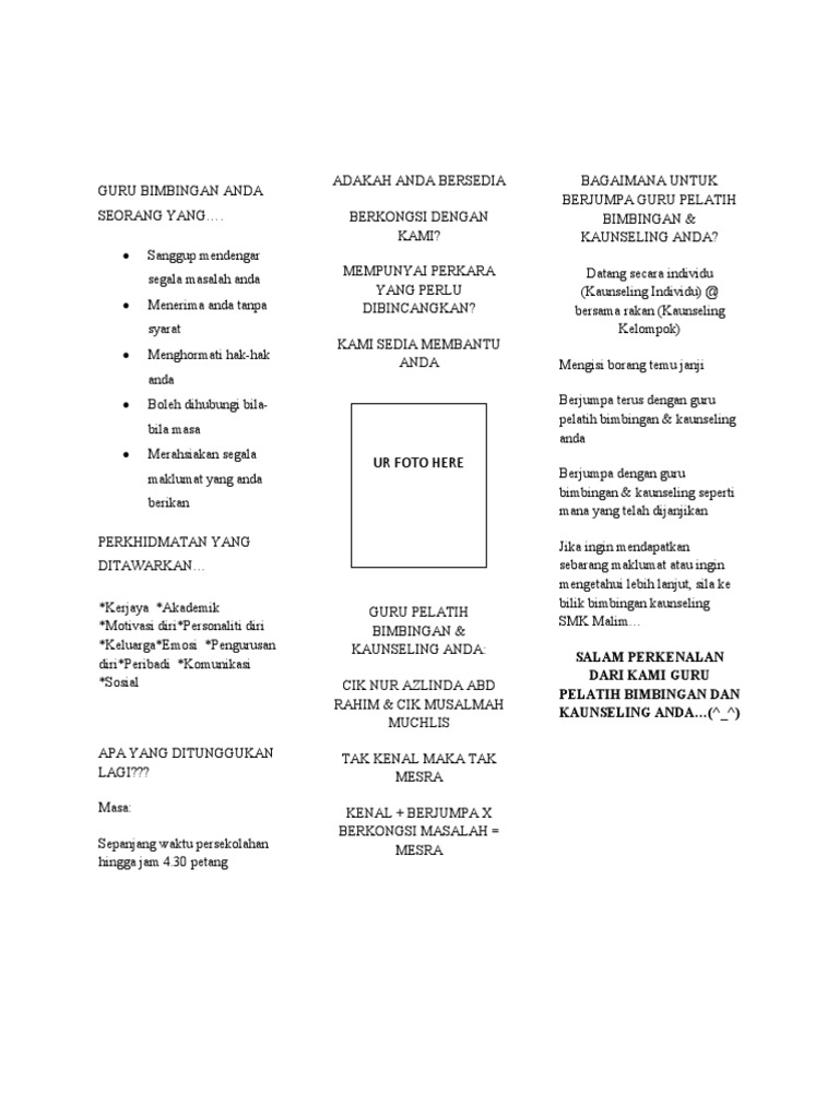 Contoh Brosurdocx Pdf