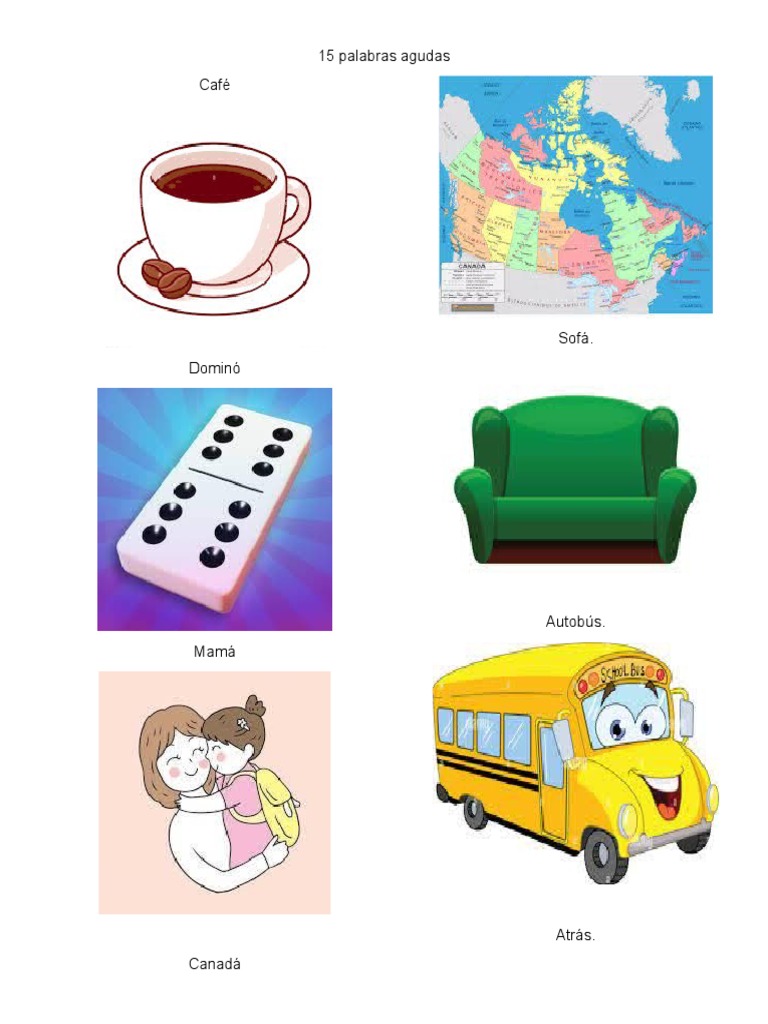 15 palabras agudas | PDF