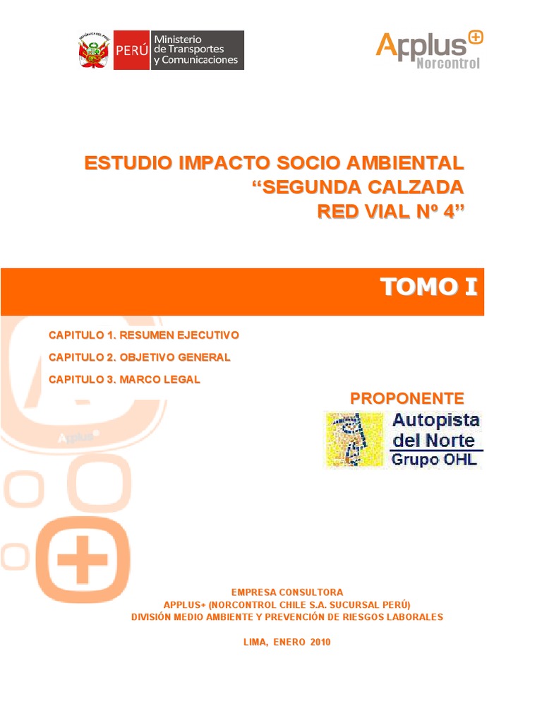 Tomo I-Cap1-Cap2-Cap3 | PDF | Evaluación de impacto ambiental | Ciencias de la Tierra