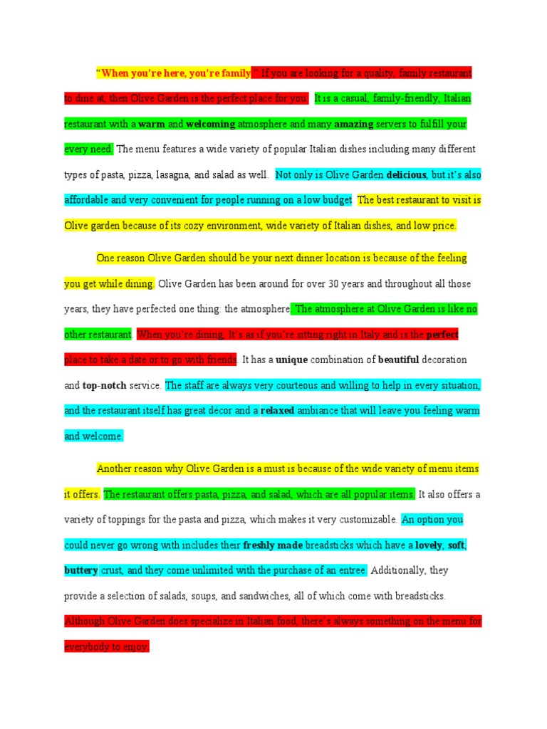 Food Essay | PDF | Restaurants | Menu