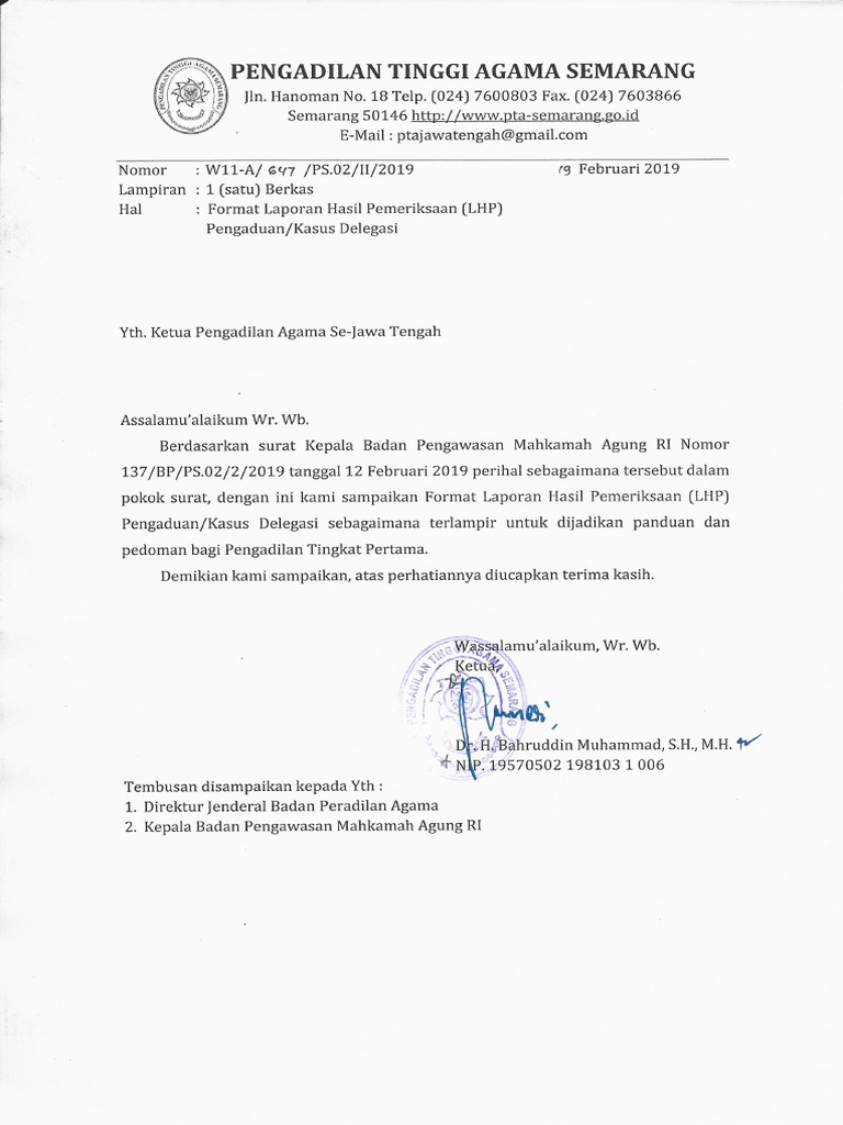 Pengantar Format LHP | PDF