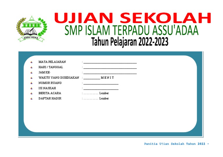 Cover Sampul Map Soal US | PDF | Seni
