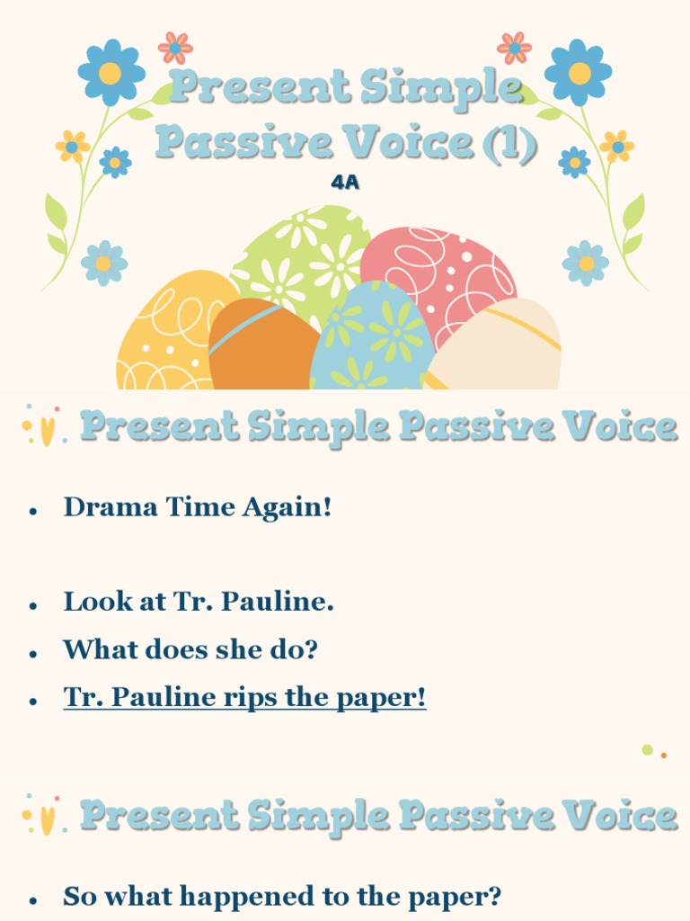 Present Simple Passive Voice | PDF | Linguistics