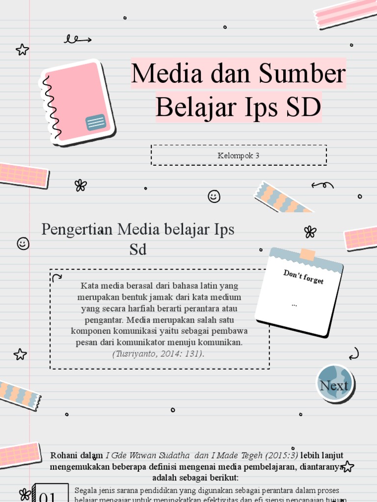 Media Dan Sumber Belajar Ips SD: Kelompok 3 | PDF | Karier & Perkembangan