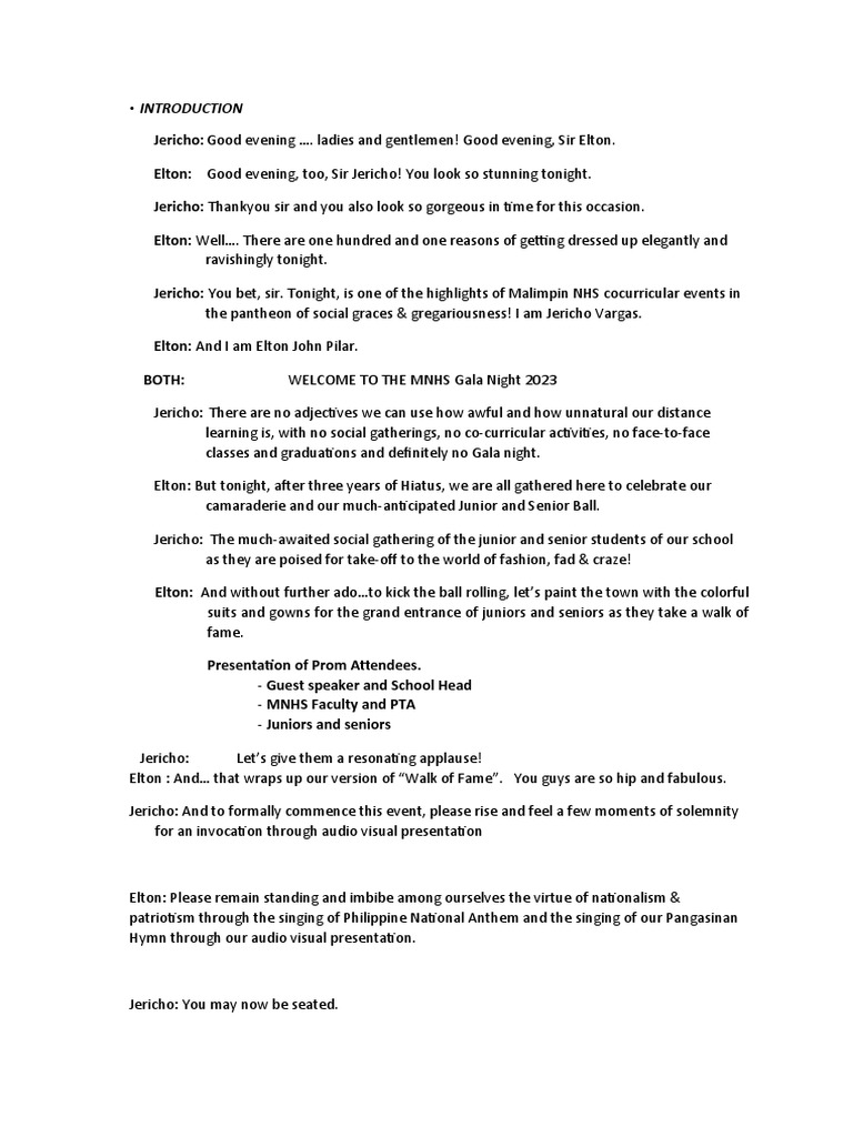 Js Script | PDF | Prom | Performing Arts