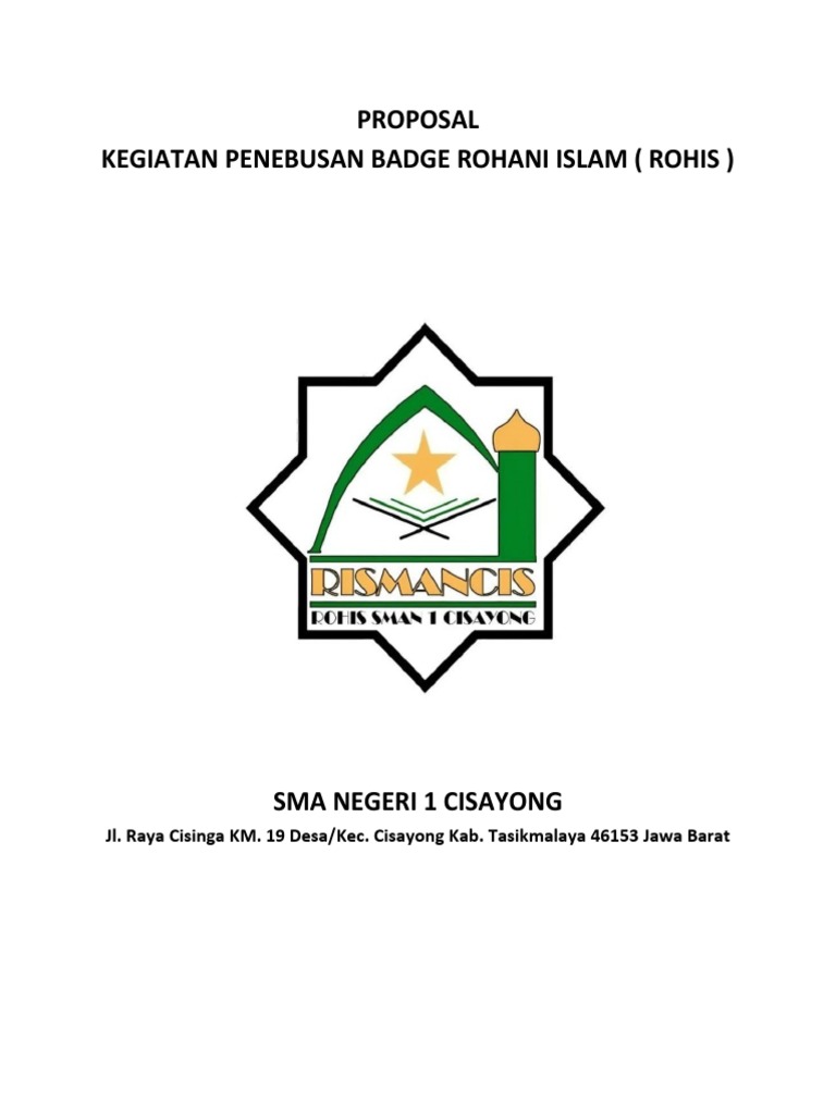 Penebusan Badge ROHIS SMA Cisayong | PDF