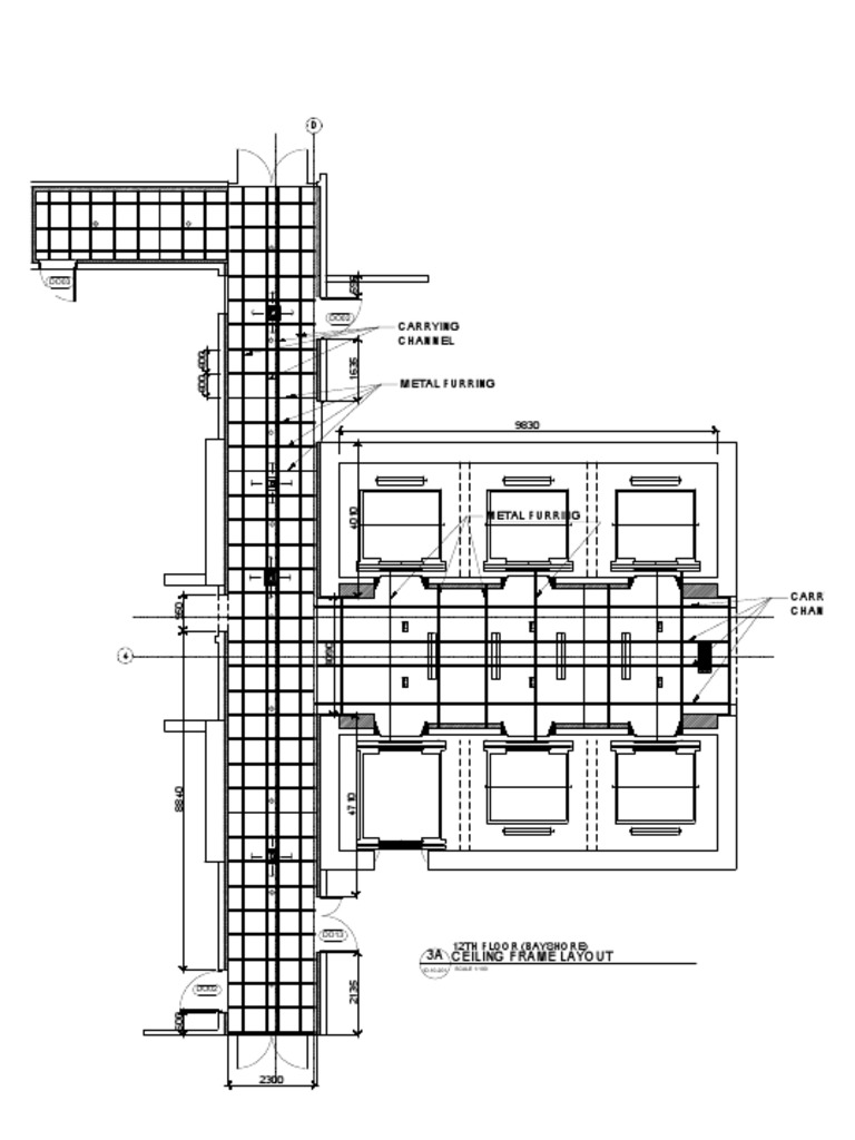 Ceiling Framing Plan: Carrying Channels | PDF