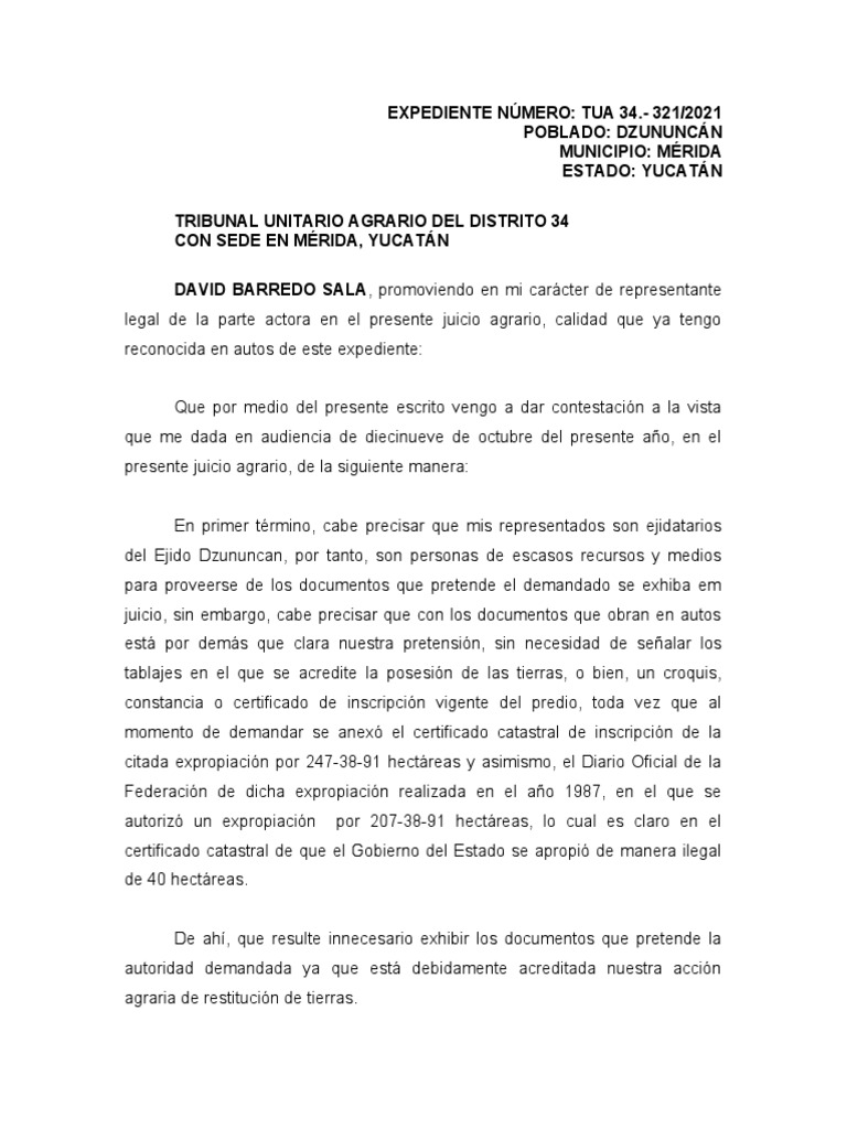 Tua214.2020 - Solicita Audiencia | PDF | Derecho